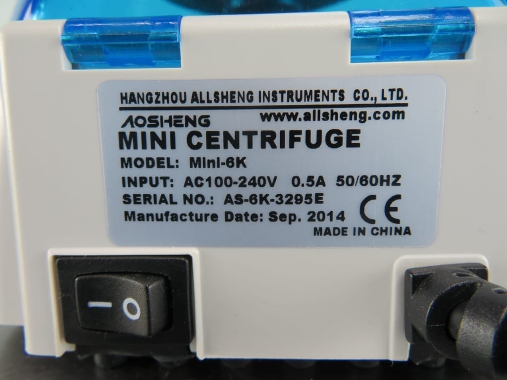 2017 Allsheng Mini 6K Mini Centrifuge - New in Box