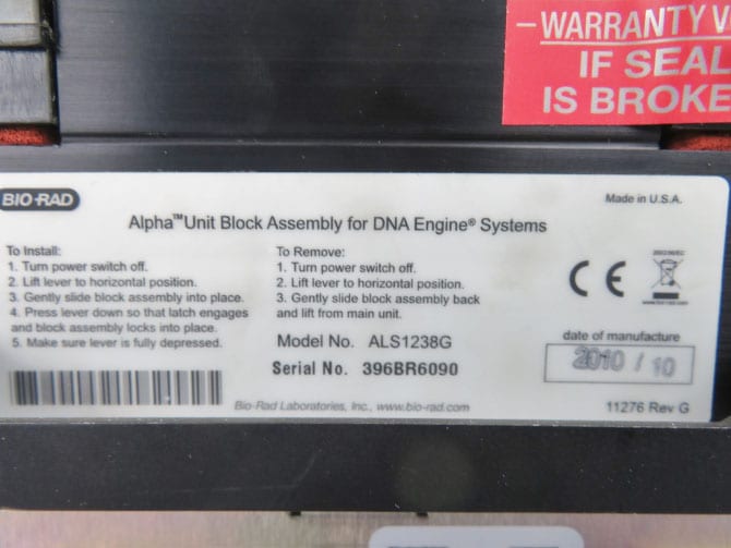 BioRad PTC-200 PCR Machine - 384 Well Block