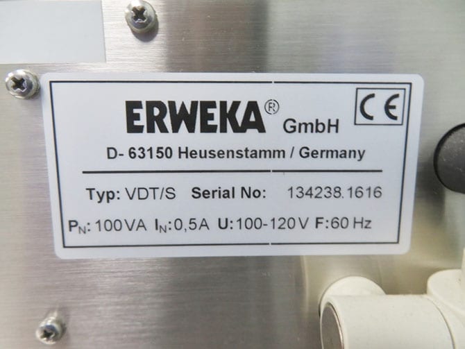 Vacuum Leak Tester - Erweka VTDS