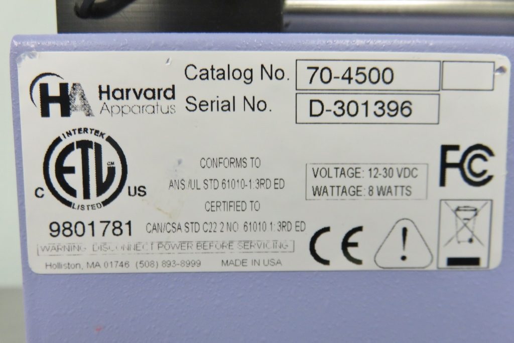 Harvard Apparatus Syringe Pump 11 Elite