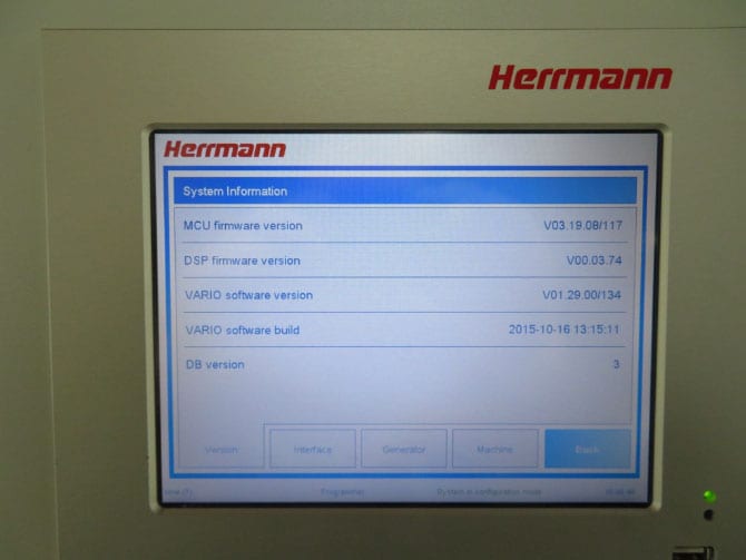 Herrmann HiQ Ultrasonic Welder
