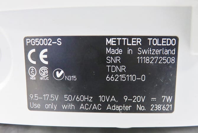 Mettler Toledo PG5002-S Balance