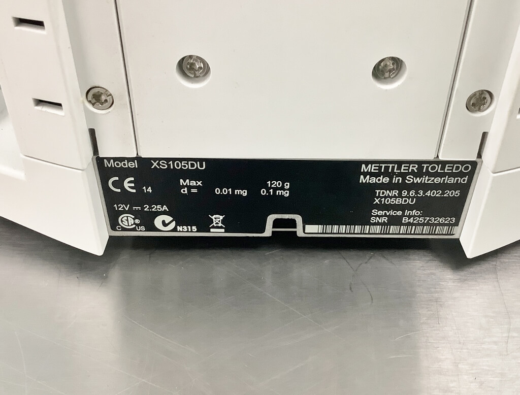 Mettler Toledo XS105DU Dual Range Balance