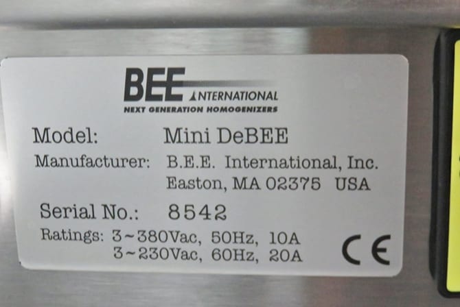 Mini DeBEE Laboratory Homogenizer