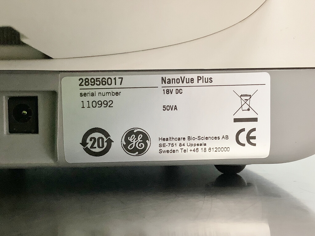 GE NanoVue Plus Spectrophotometer