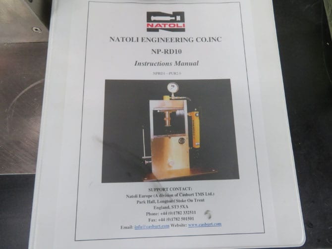 Natoli Benchtop Manual Single-Station Tablet Press NP-RD10