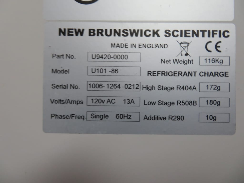 NBS Innova U101-86 Minus 80 Benchtop Freezer