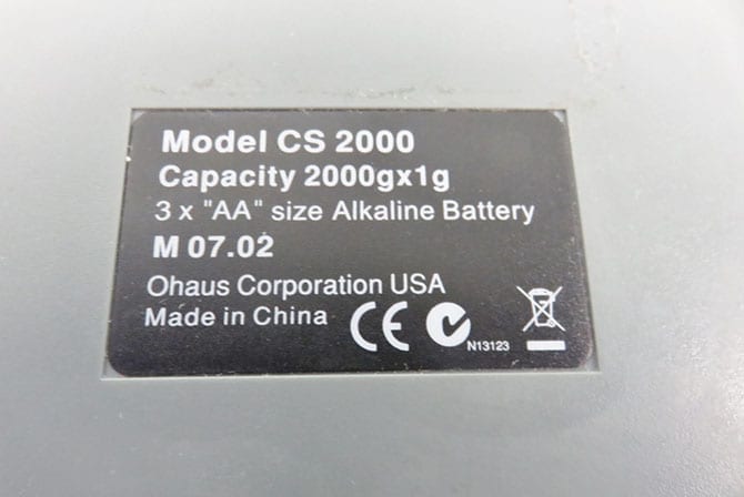 Ohaus CS 2000 Portable Digital Scale