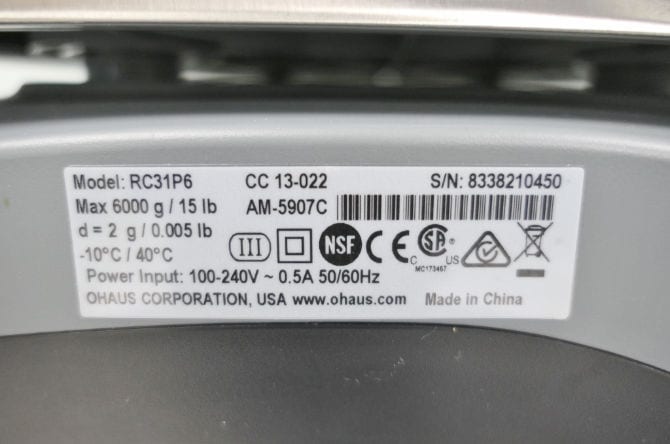 Ohaus RC31P6 Ranger Count 3000 Balance