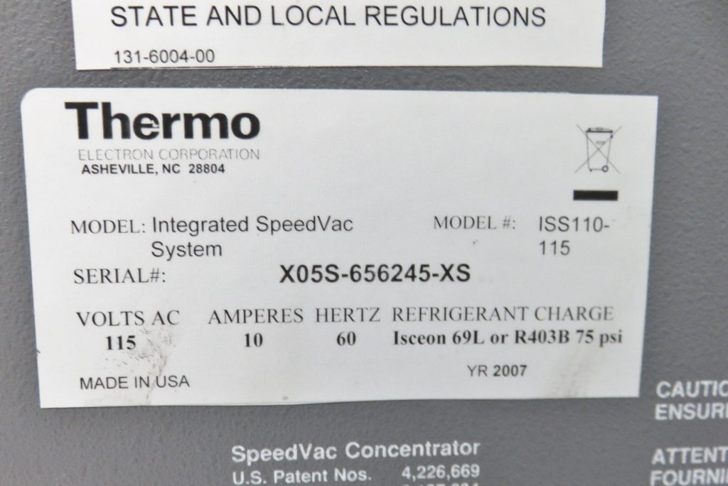 Savant SpeedVac Thermo ISS110 System - The Lab World Group