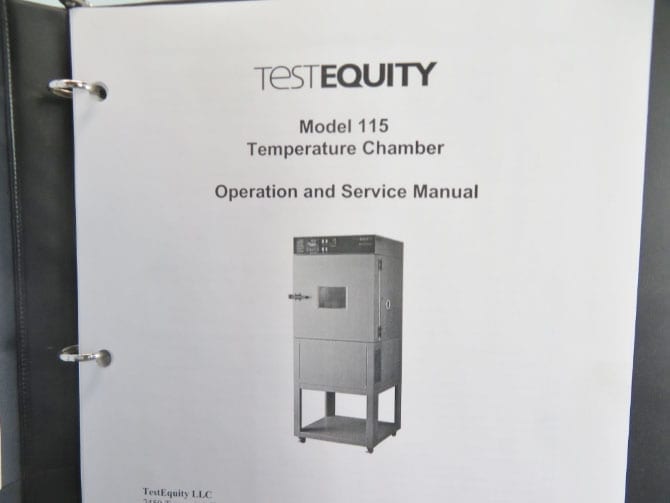 TestEquity 115 Temperature Chamber