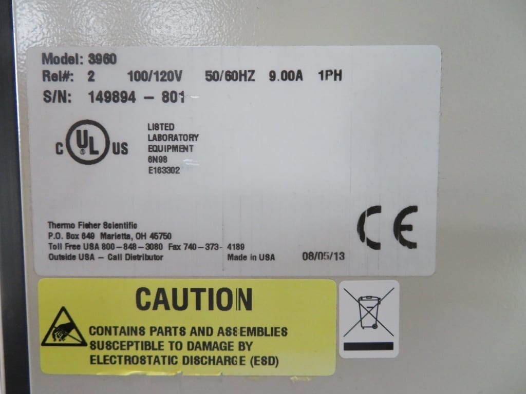 Thermo 3960 Large Capacity Incubator