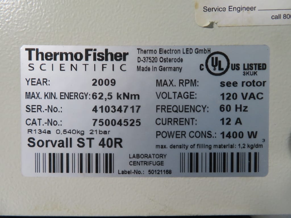 Thermo Sorvall ST 40R Benchtop Centrifuge