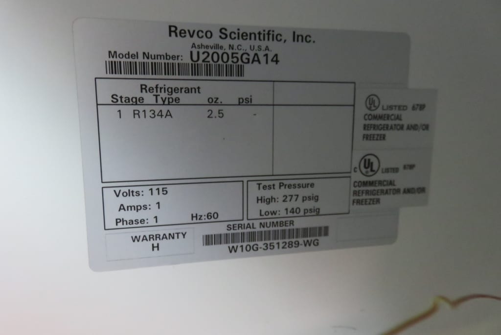 VWR Revco Under Counter Freezer -20°C