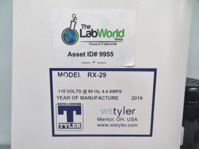 WS Tyler RX-29 Shaker Sieve RO-TAP B - Unused In Box