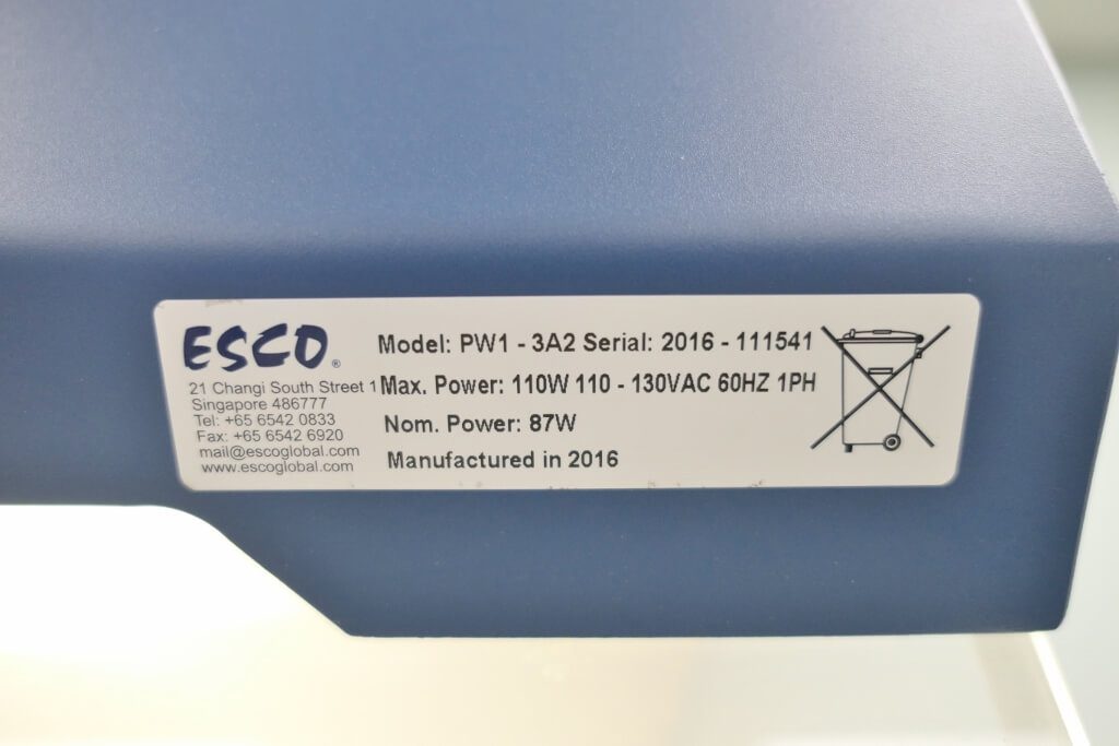 ESCO PowderMax Powder Hood Balance Enclosure - 3ft