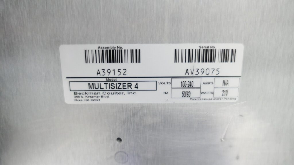 Beckman Multisizer 4 Particle Counter - The Lab World Group
