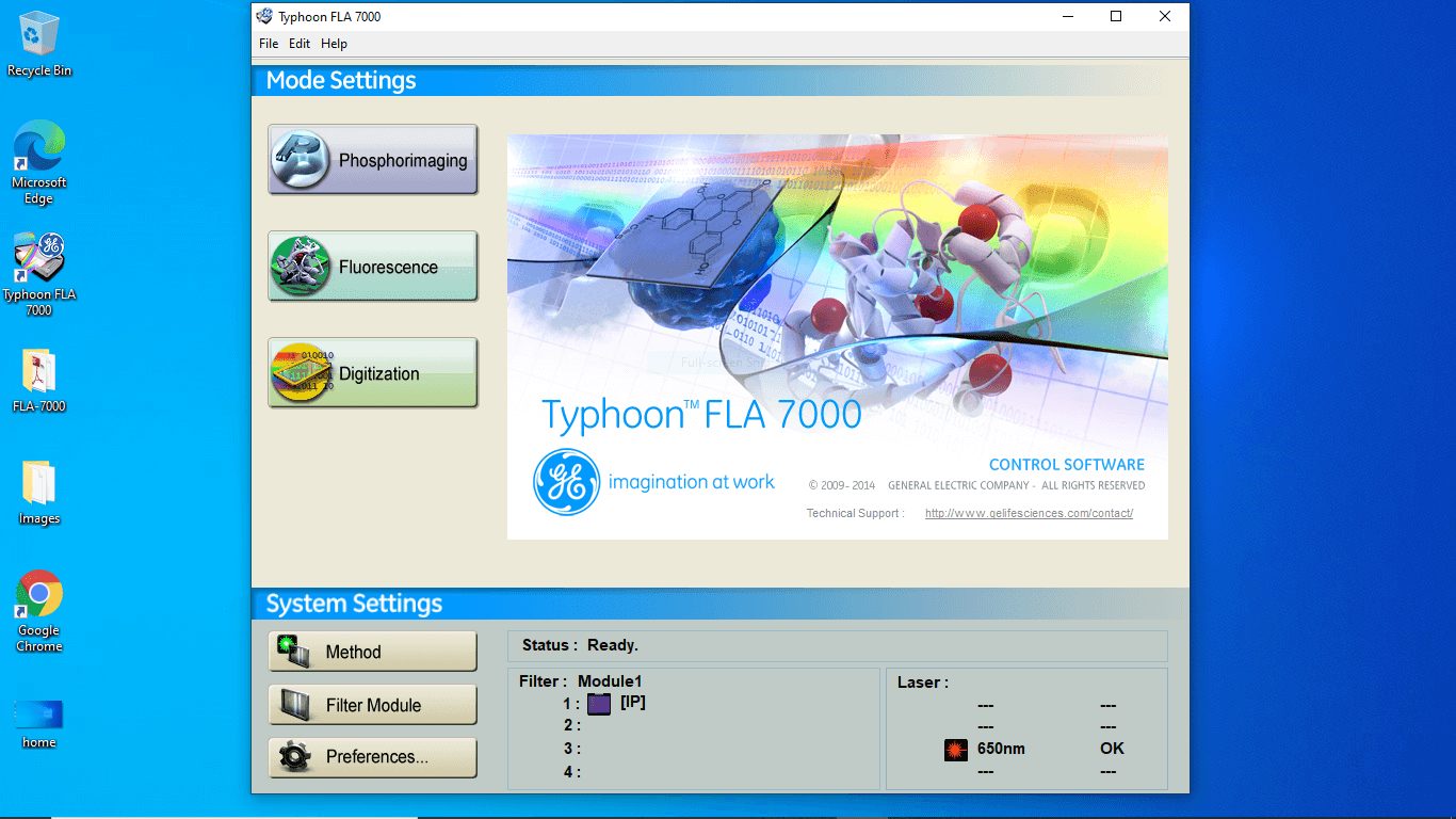 GE Typhoon FLA 7000 Fluorescence Imager