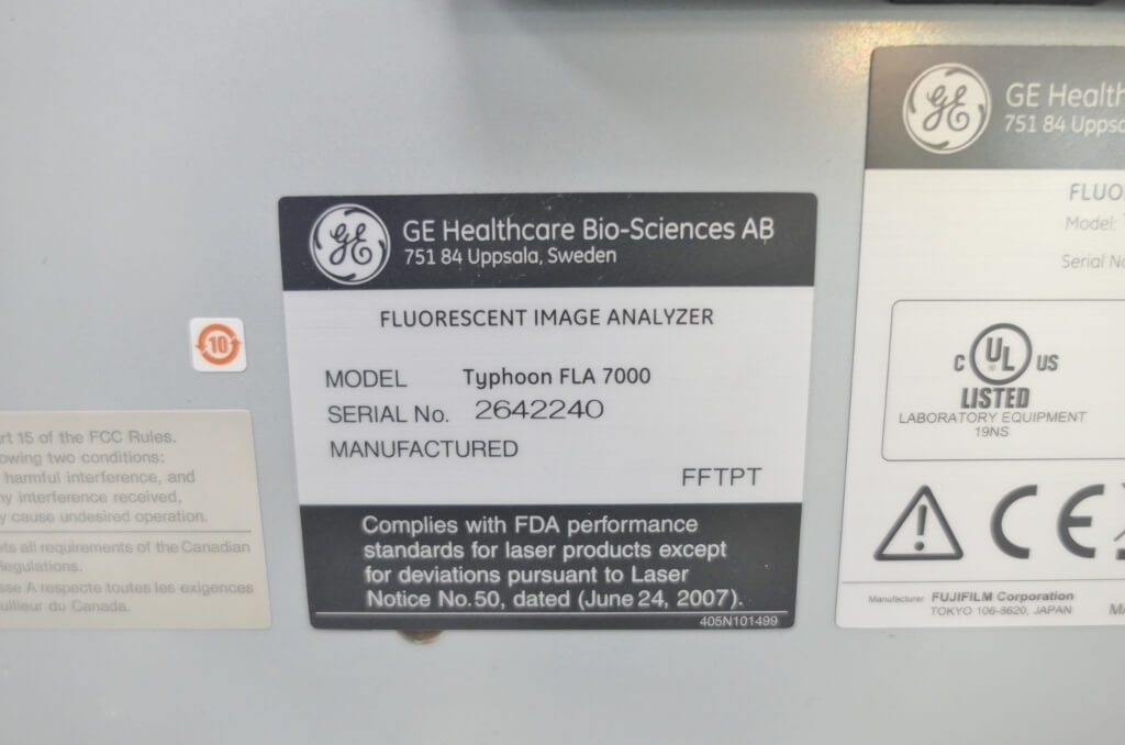 GE Typhoon FLA 7000 Fluorescence Imager