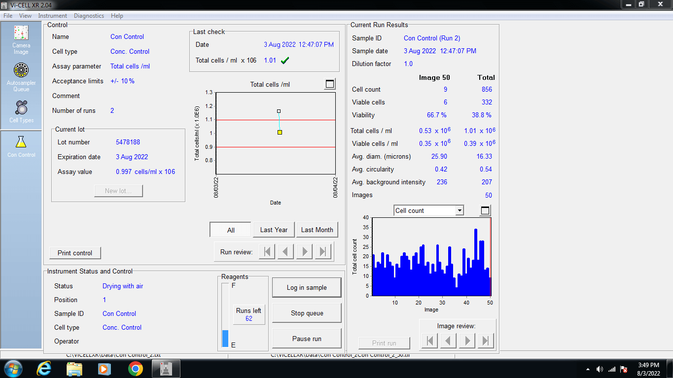 Beckman ViCell Cell Counter XR - The Lab World Group