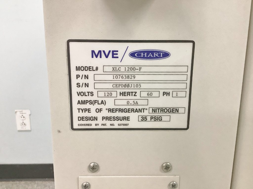MVE XLC-1200 Liquid Nitrogen Freezer - The Lab World Group