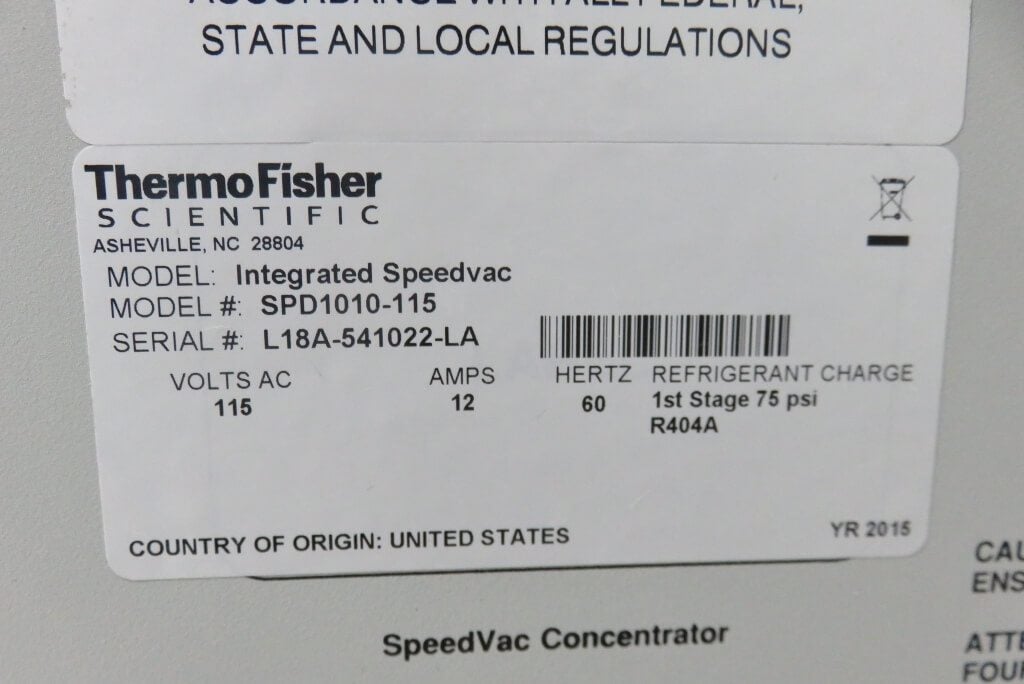 Thermo SpeedVac SPD1010 - The Lab World Group