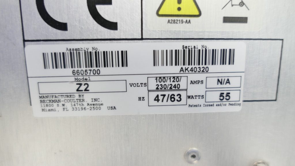 Beckman Coulter Z2 Particle Counter - The Lab World Group