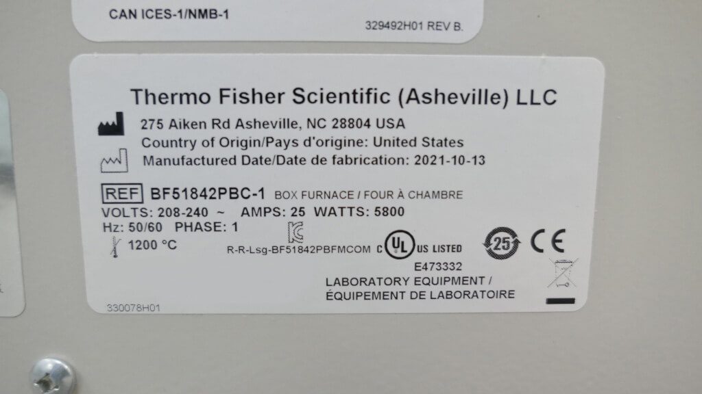 Thermo Scientific Lindberg Blue Box Furnace