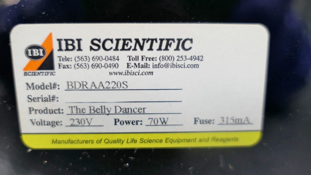 IBI Scientific Belly Dancer Lab Shaker - The Lab World Group