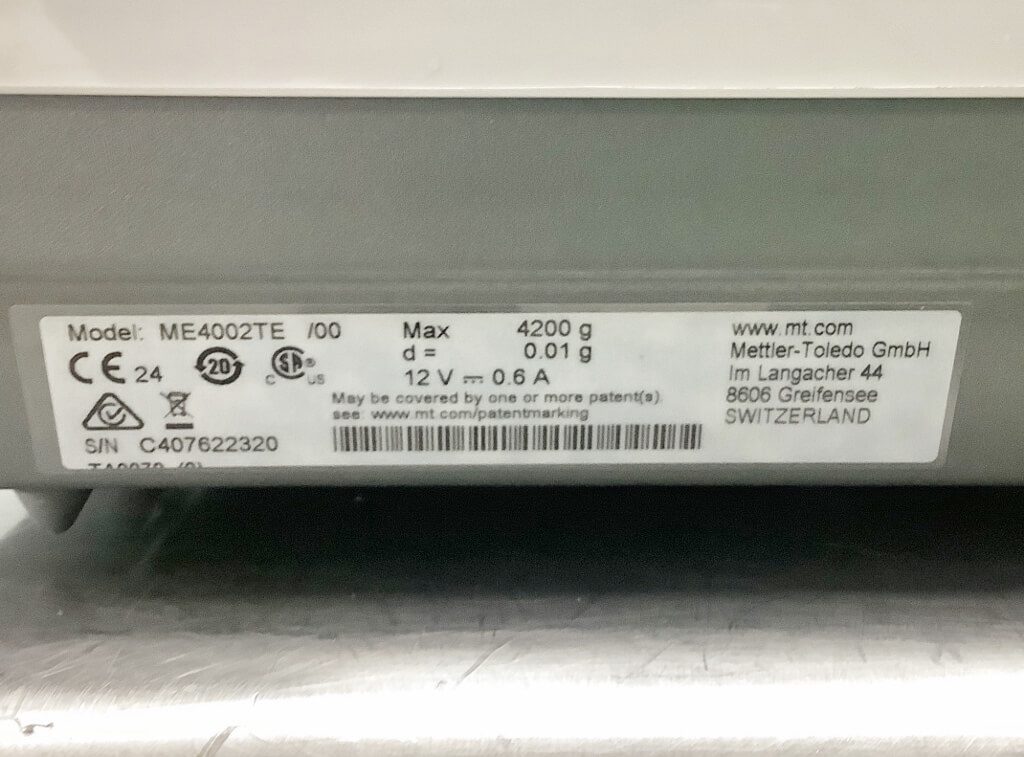 Mettler Balance ME4002TE - The Lab World Group