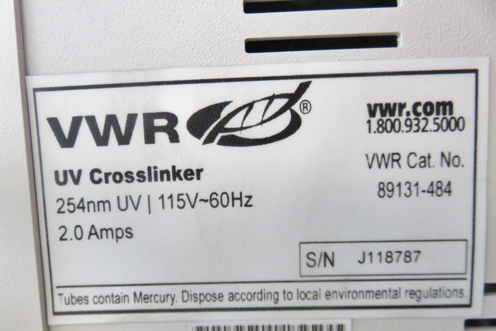 VWR UV Crosslinker - The Lab World Group