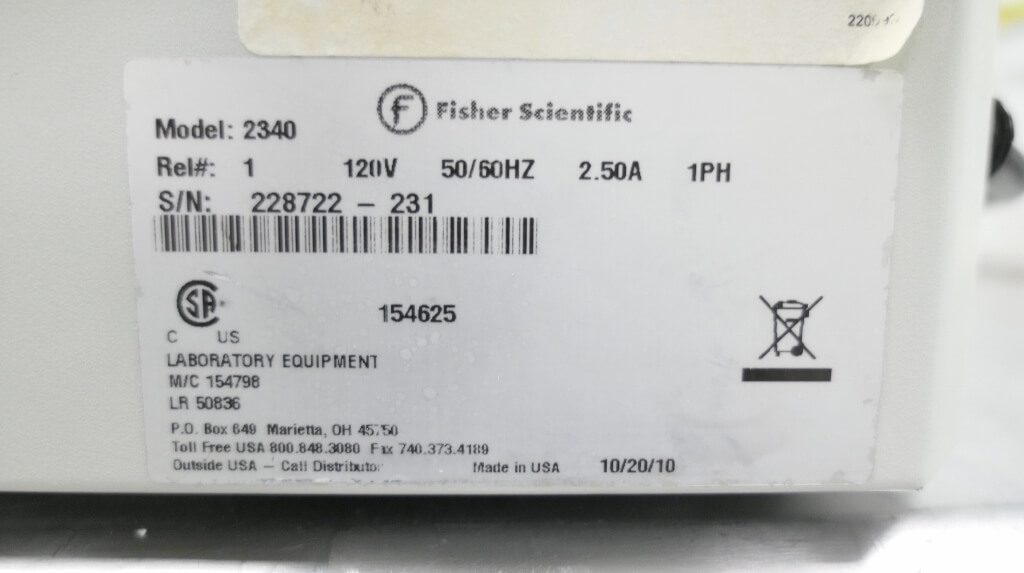 Fisher Scientific 2340 Lab Water Bath - The Lab World Group