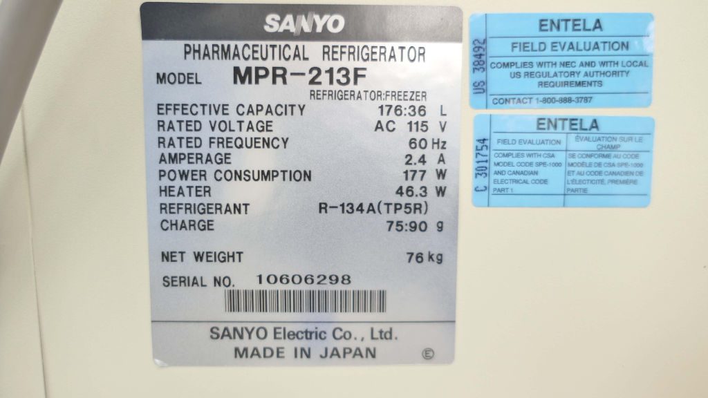 Sanyo Refrigerator Freezer Combo - The Lab World Group