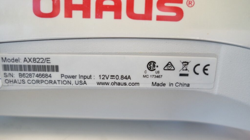 Ohaus Adventurer Balance AX822E - The Lab World Group