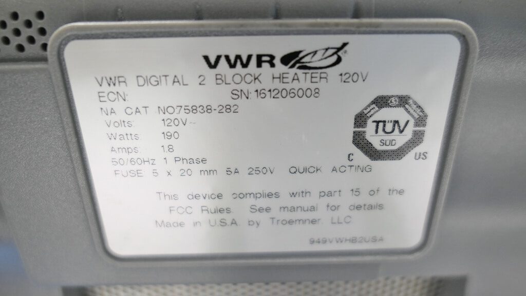 VWR Digital Heat Block - The Lab World Group