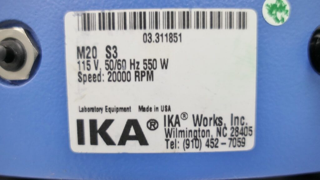 IKA M20 Universal Mill - The Lab World Group