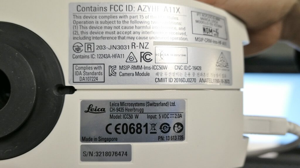 Leica DM750 Microscope with ICC50W Camera