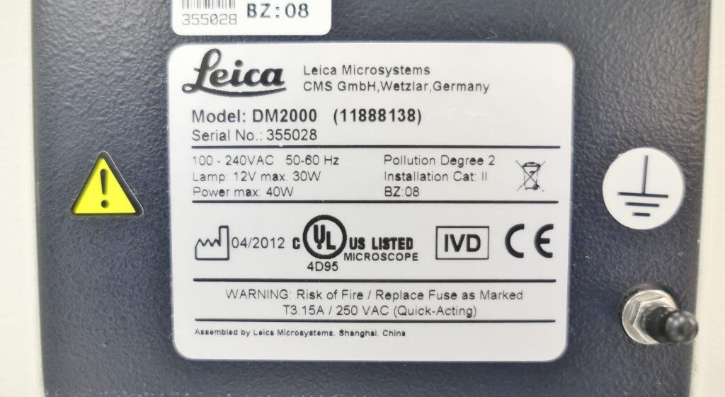 Leica DM2000 Microscope - The Lab World Group