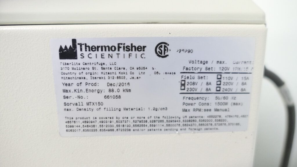Sorvall MTX 150 Ultracentrifuge - The Lab World Group