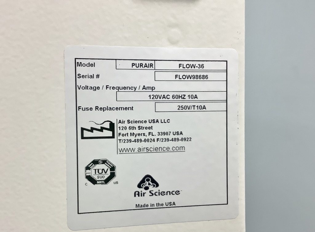 Air Science Purair Laminar Flow Hood - The Lab World Group