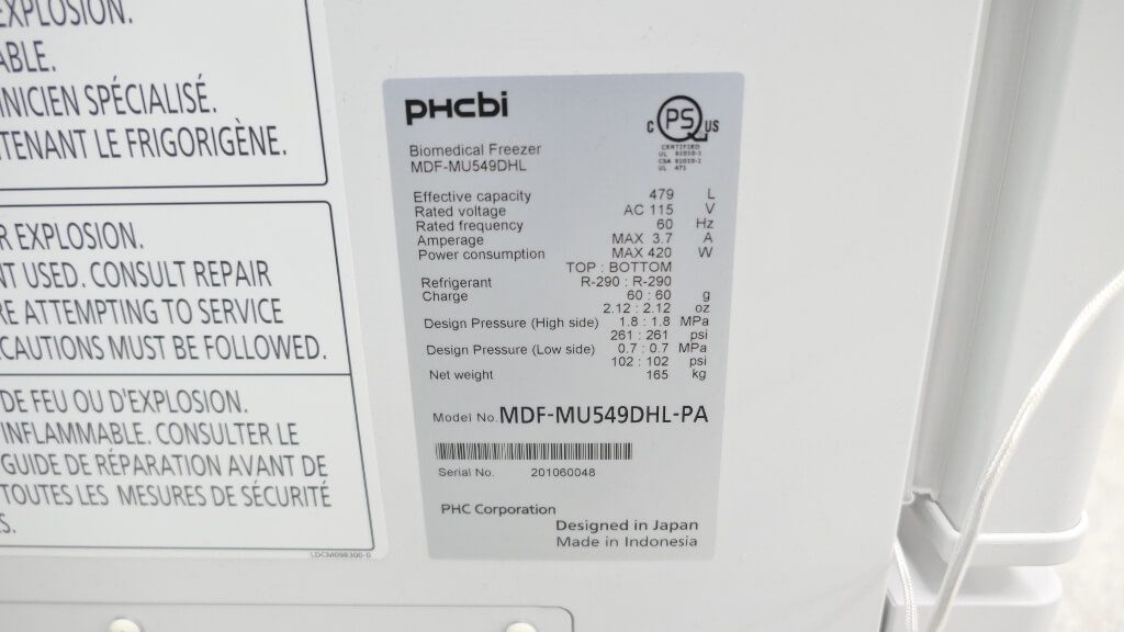 2021 PHCBI Freezer - Dual Chamber - The Lab World Group