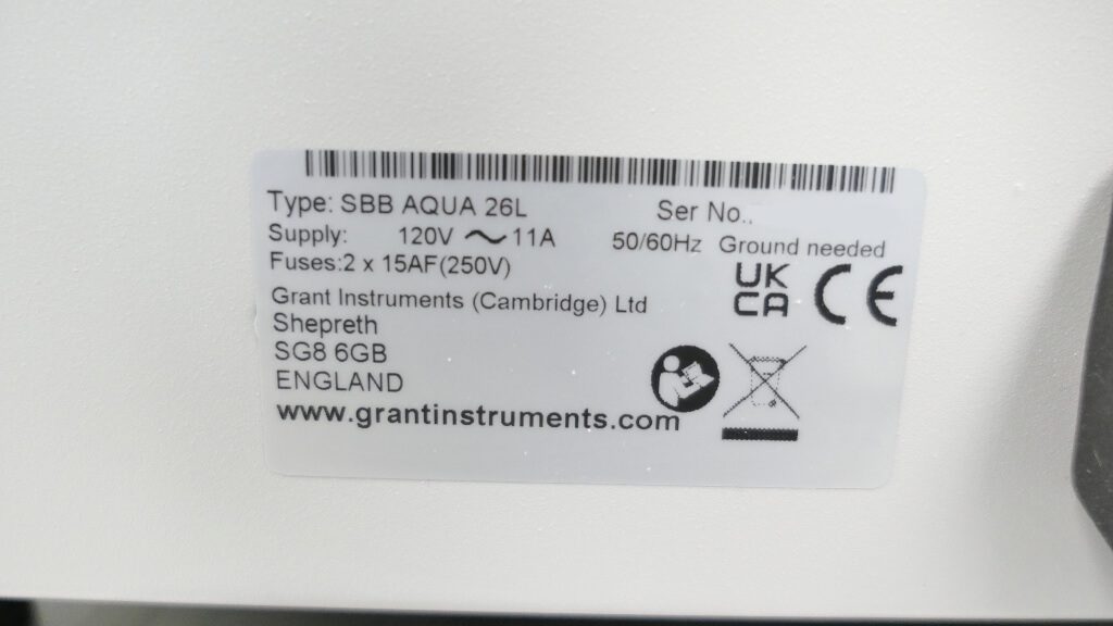 Grant Waterbath Aqua 26 Plus -Unused- The Lab World Group