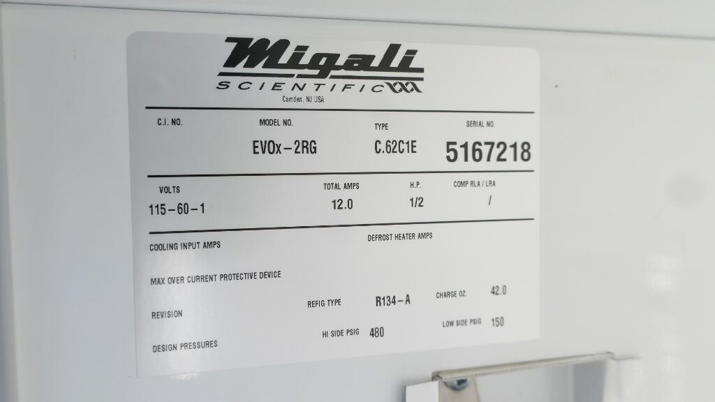 Migali Refrigerator 2 Door - The Lab World Group