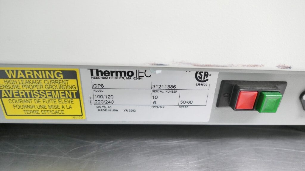 Thermo IEC Centra Centrifuge GP8 - The Lab World Group