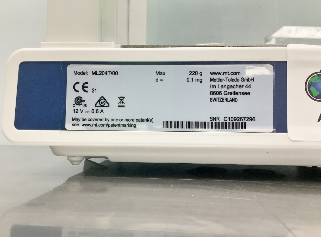 Mettler Toledo Analytical Balance ML204T/00