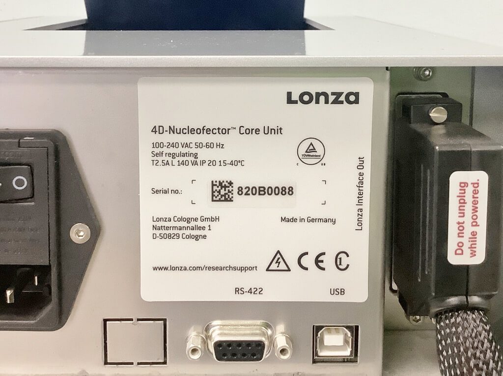 Lonza 4D Nucleofector - Cell Transfection System - The Lab World Group