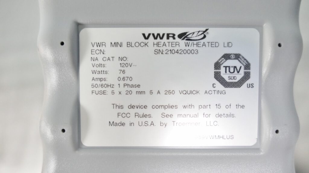 VWR Digital Heat Block Mini - The Lab World Group