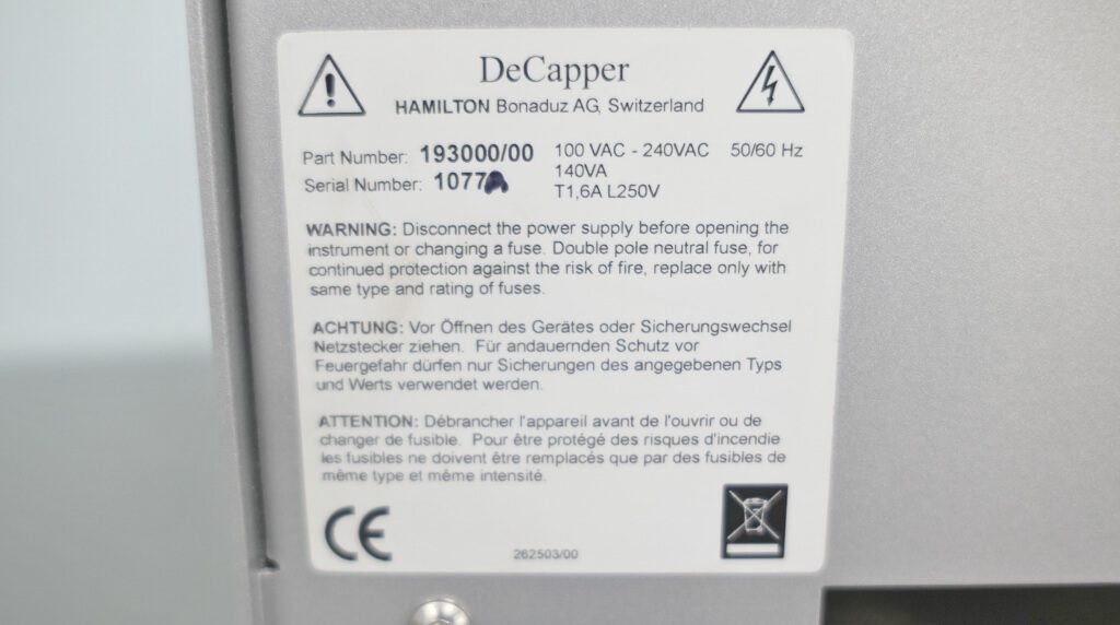 Hamilton DeCapper - The Lab World Group