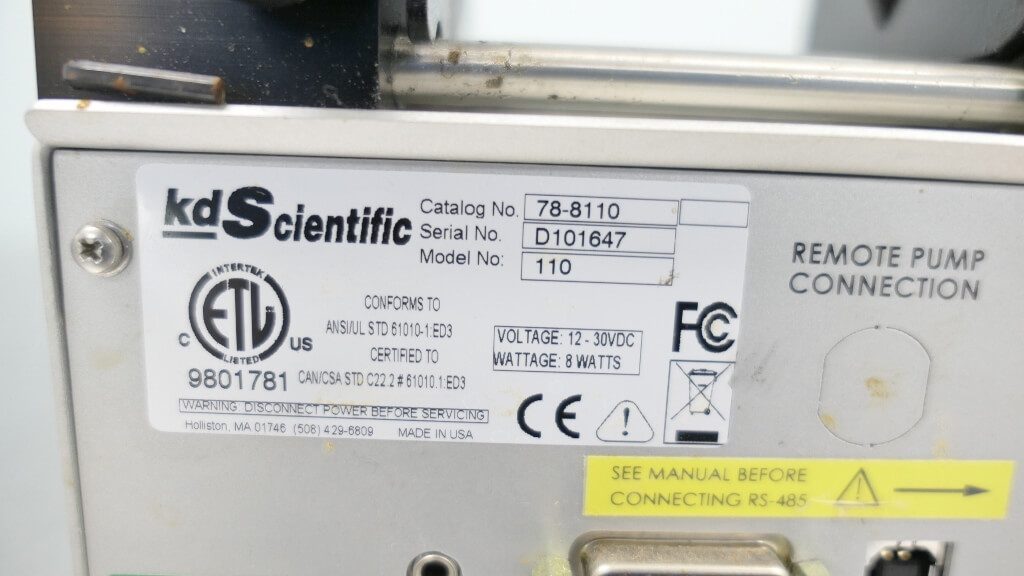 KD Scientific Syringe Pump - The Lab World Group