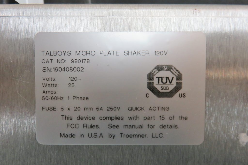 Talboys Microplate Shaker - The Lab World Group
